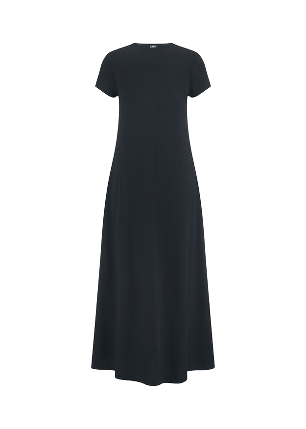Maxi-Kleid mit Herz Cut-Out » Größe: 34, Farbe: black