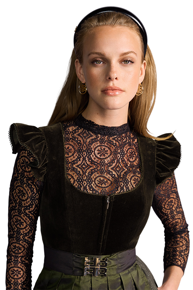 Lace Bodysuit » Size: 44, Colour: black