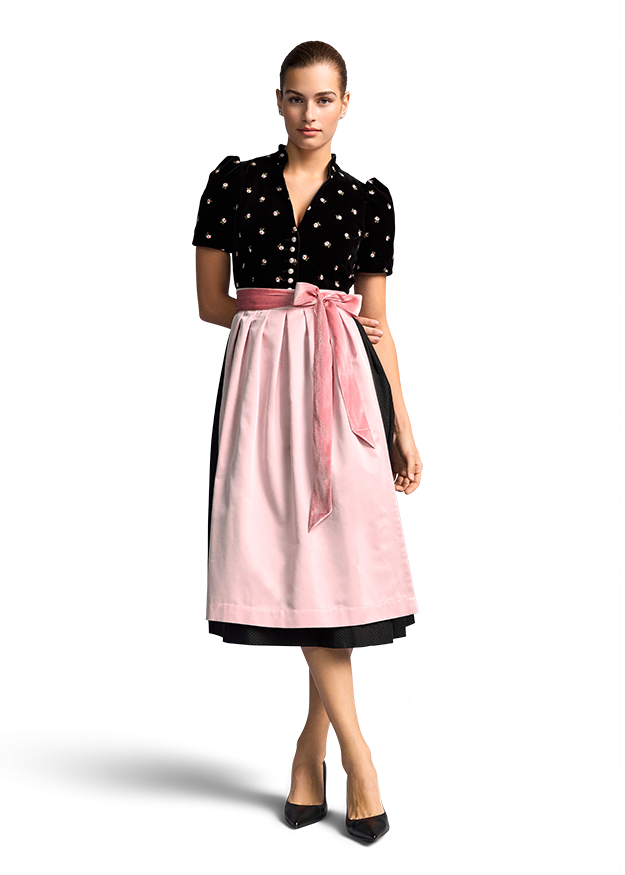 Dirndl Mona » Farbe: rosy patterned, Größe: 36