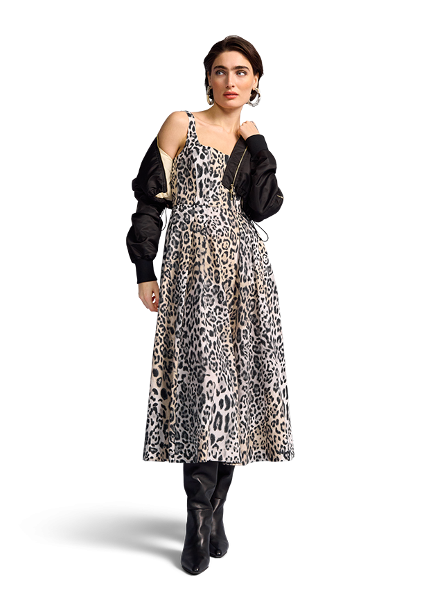 Midikleid mit Leo-Print | RIANI